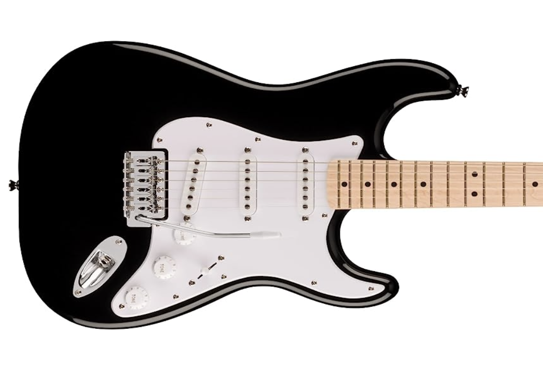 Black stratocaster and David Gilmour | Play Guitar Review